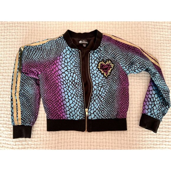 Disney | Jackets & Coats | Disney Descendants Blue And Purple Bomber ...